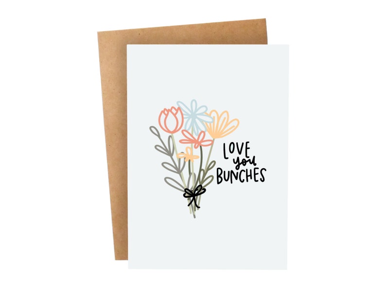 Love You Bunches Greeting Card Card for Mother's Day - Etsy