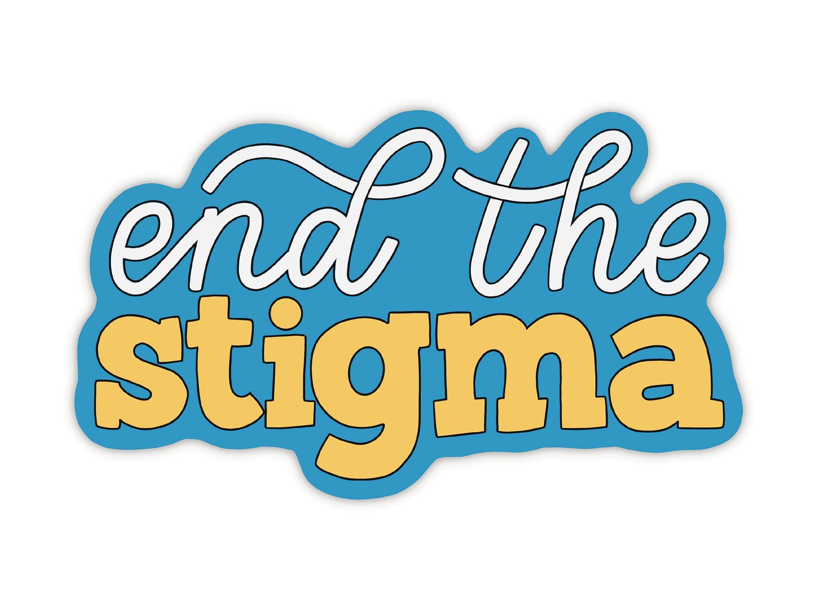End the Stigma Sticker Mental Health Matters Sticker - Etsy