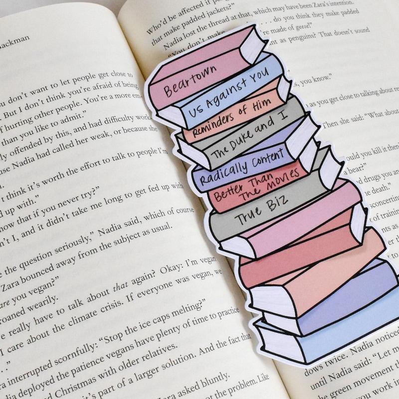 12 Book Tracker Bookmark - Etsy