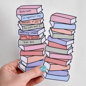 Book Stack Bookmark | Book Tracker Bookmark | Unique Bookmark for Book ...