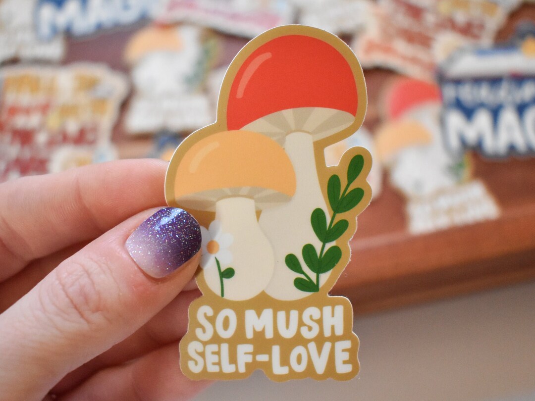 So Mush Self Love Sticker | Cute Laptop Sticker for Fall and Halloween ...