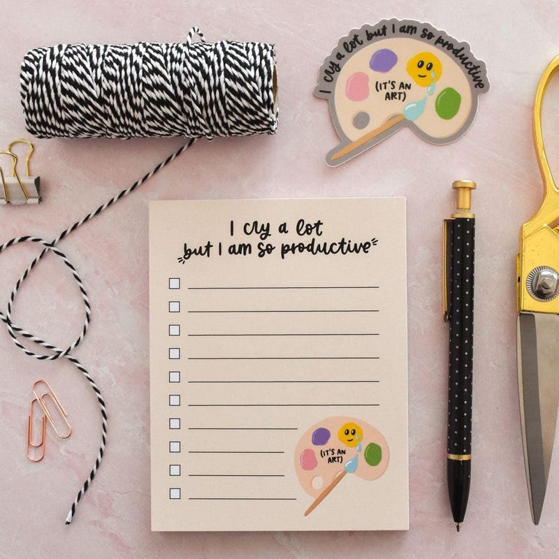 Funny Notepad Office - Etsy