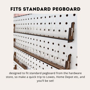 Pre-made Sticker Ledges for Pegboard | Collapsible Shelves for Stickers ...