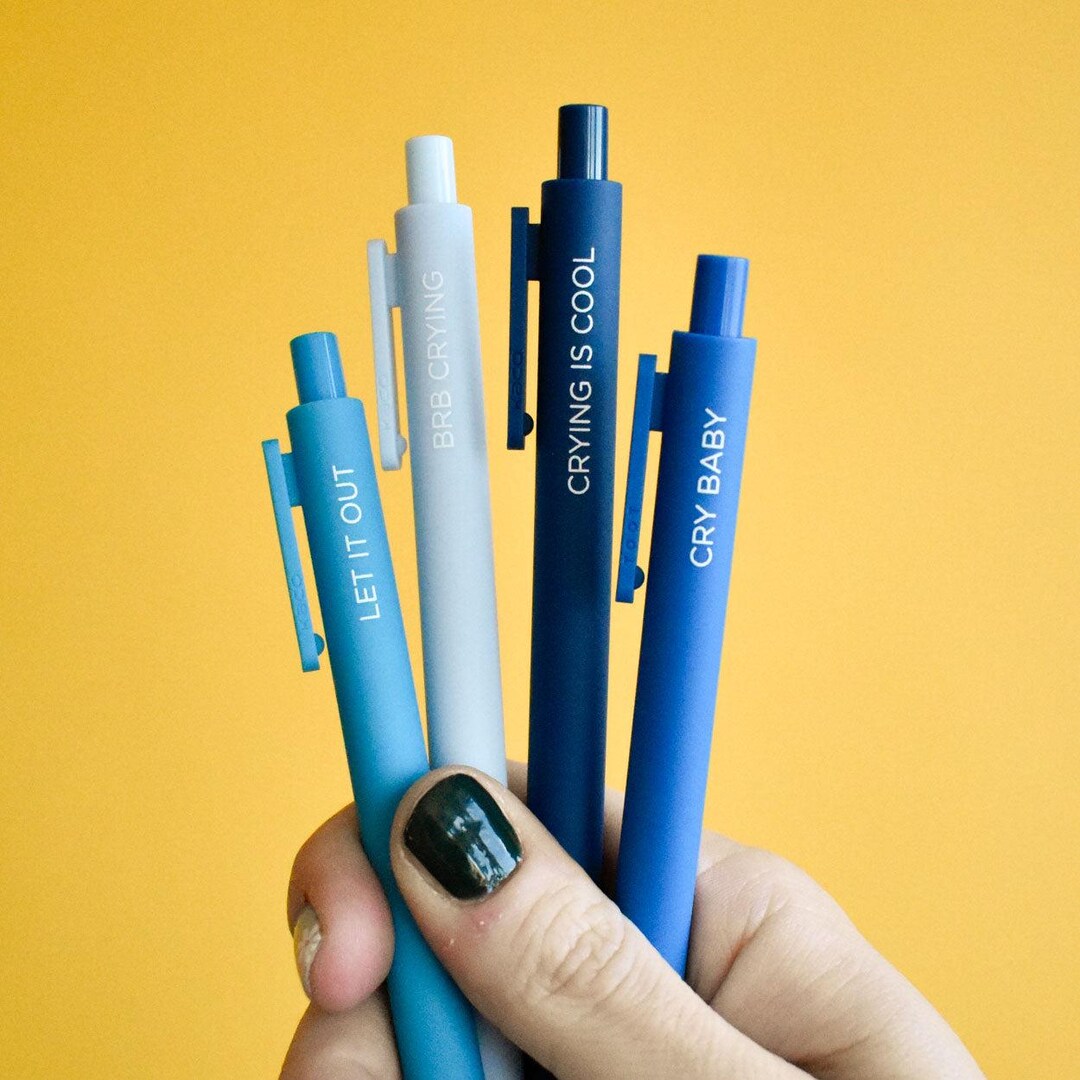 Crying is Cool Pen Pack | Encouragement Mental Health Gift | Pens for ...