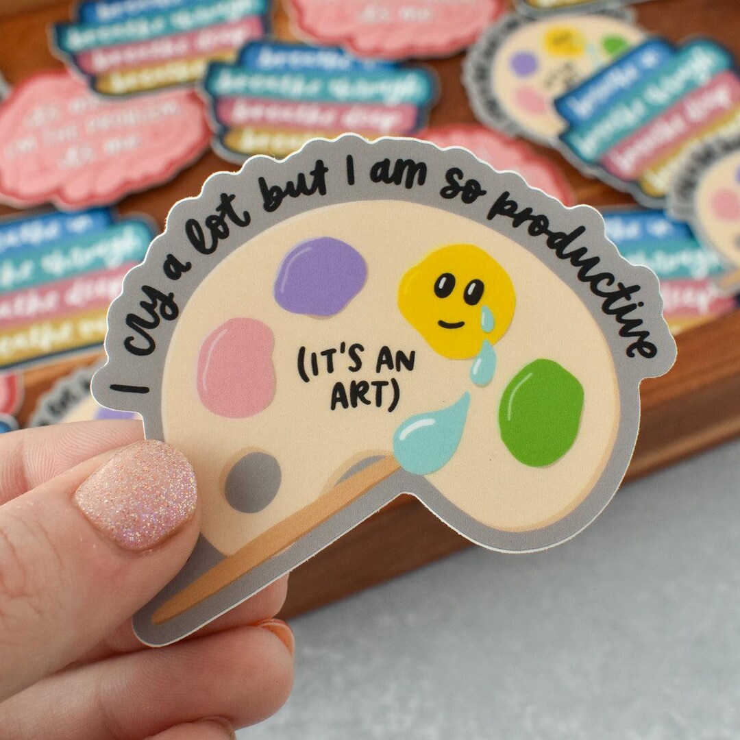 Cry A Lot / Productive Sticker | Funny Taylor Sticker for Laptops ...