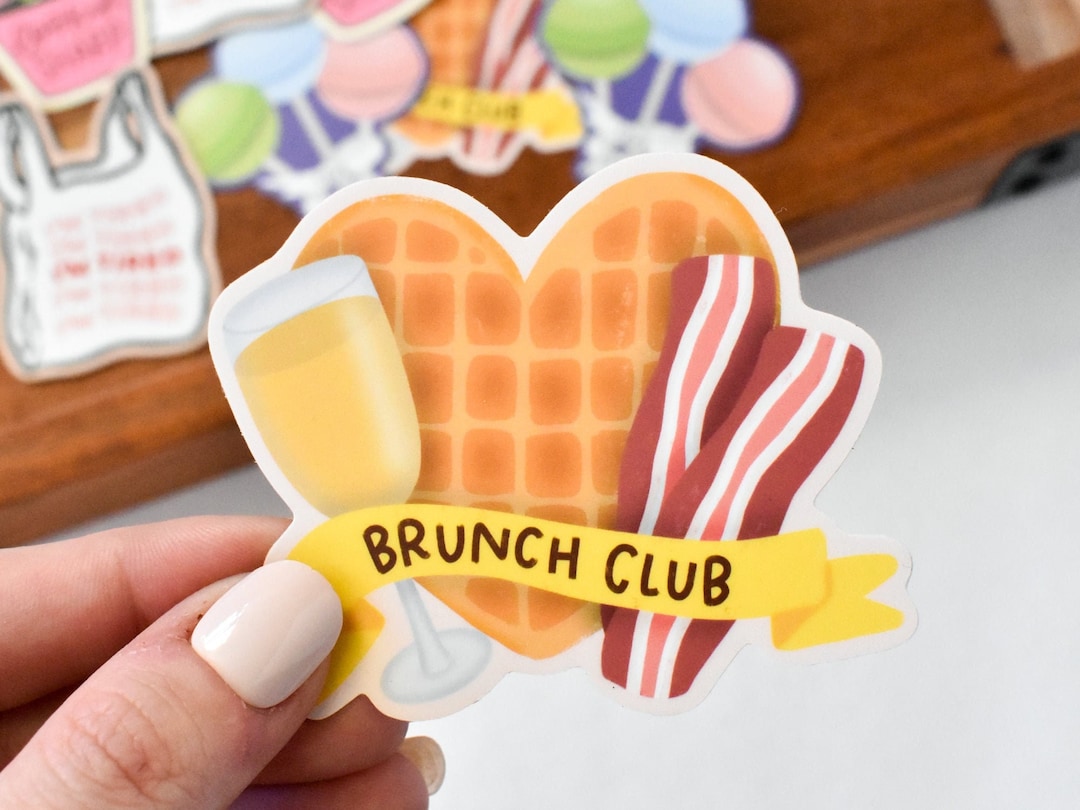 Brunch Club Sticker | Cute Brunch Sticker | Brunch Bunch Gift | Cute ...