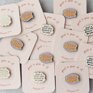 WTF Brain Pin | Funny Mental Health Enamel Pin for Lanyard, Backpack ...