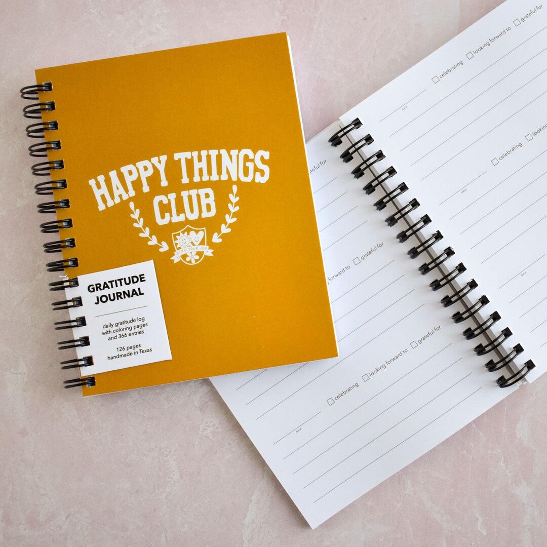 Happy Things Club Mini Gratitude Journal | Simple and Easy Daily ...