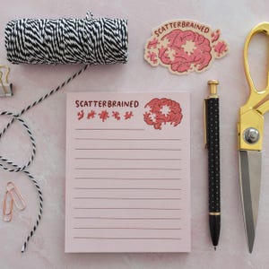 Scatterbrained Sticker | Funny Brain Sticker for Laptops, Journals ...