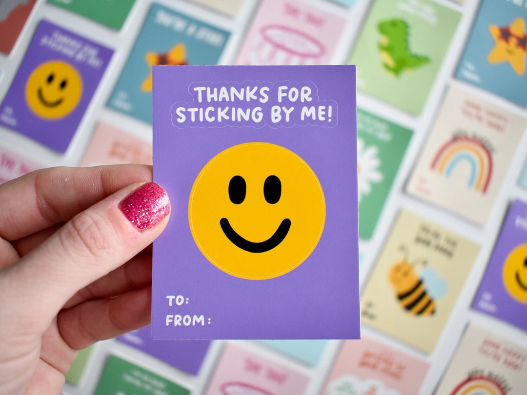 Sticking by Me Sticker Gram | Unique Valentines for Classroom | Cute ...