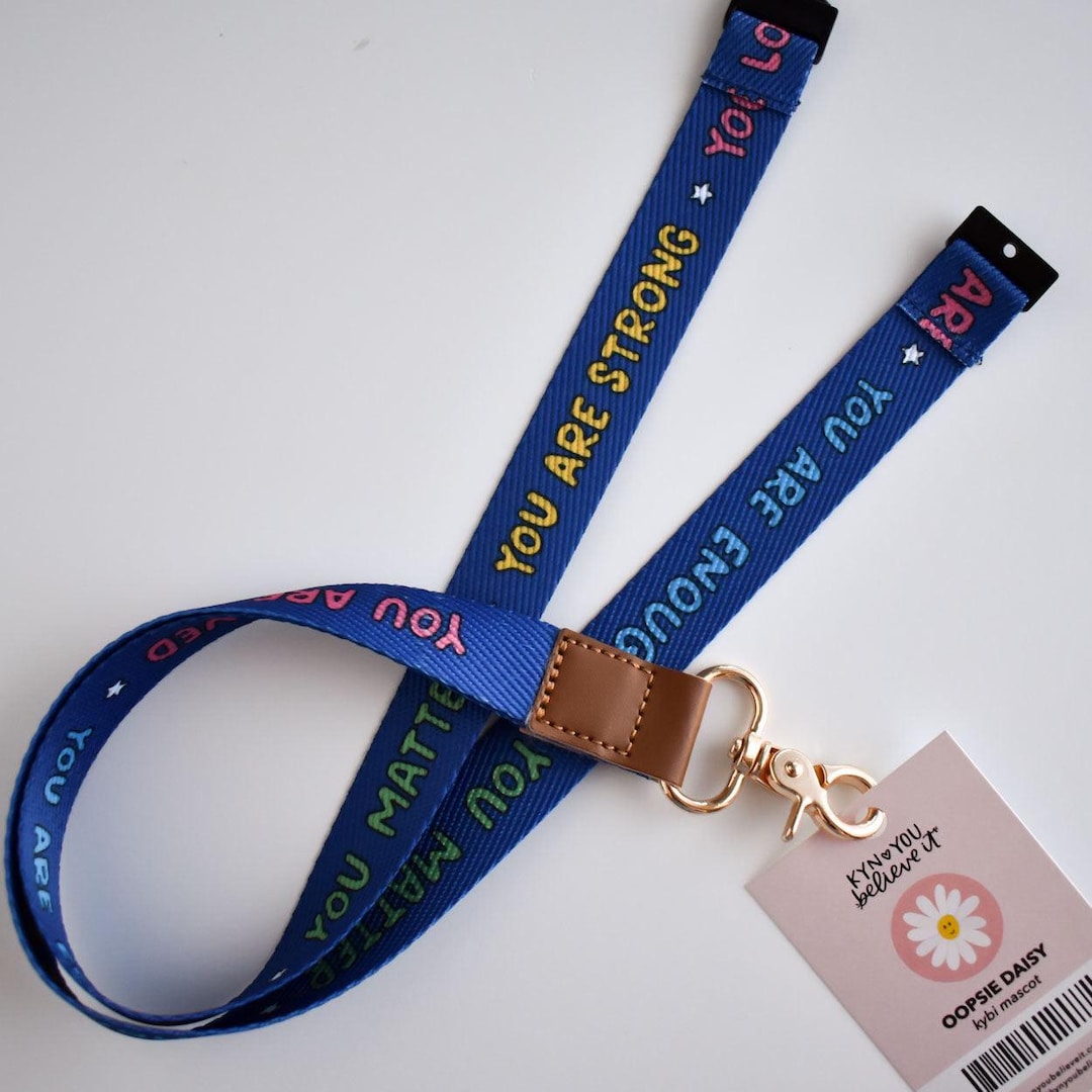 Affirmations Lanyard | Mental Health Accessories for Teachers and ...