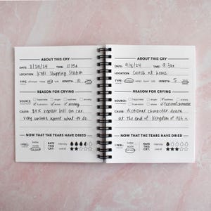 Cry A Lot / Productive Mini Crying Log | Yearly Crying Tracker Journal ...