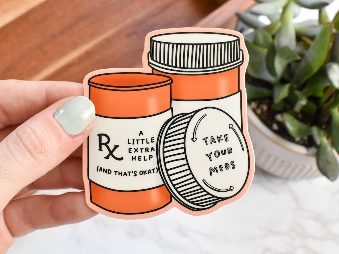A Little Extra Help Sticker | Mental Health Sticker for Her | Serotonin ...