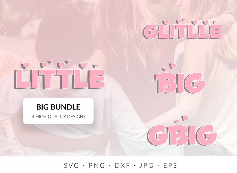 Cute Sorority SVG Matching Big Little Svg College Life SVG | Etsy