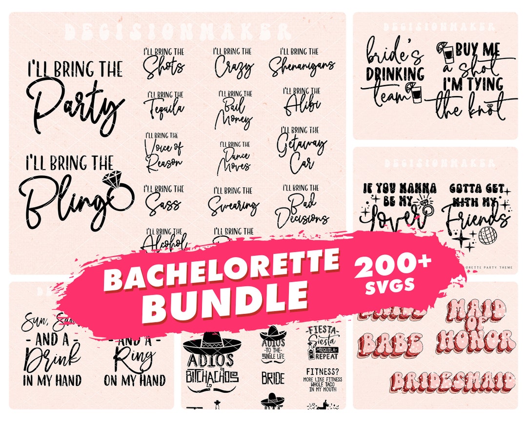 Bachelorette Party Svg, Bridal Party Svg, Bridesmaids Svg, Bachelorette ...