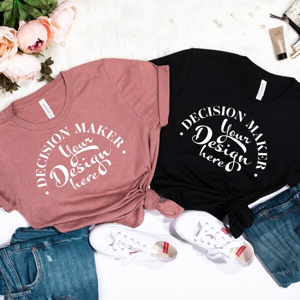 3001 Heather Mauve Mockup - Etsy