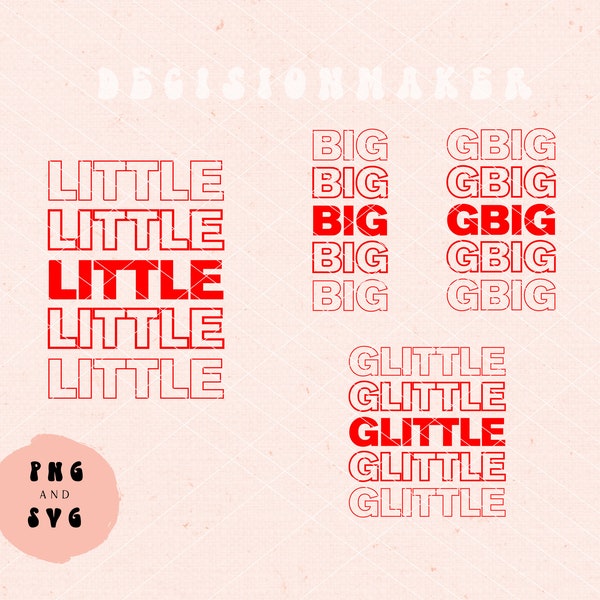 Big Little Sorority - Etsy