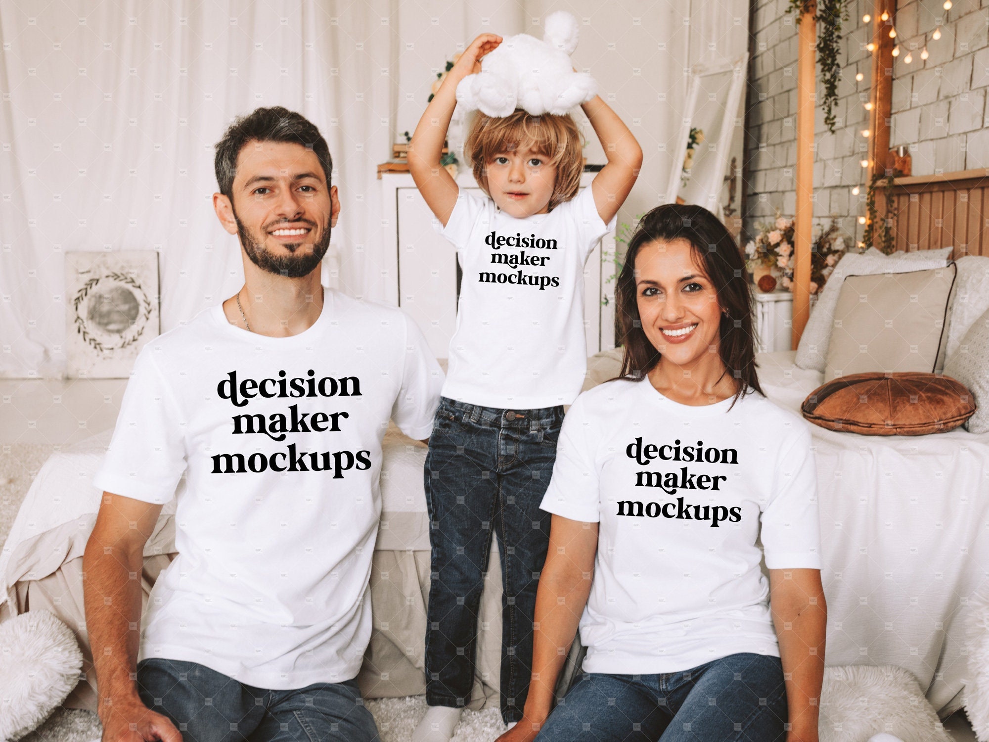 Family Mockup Family Model Mockup Bella Canvas 3001 and - Etsy