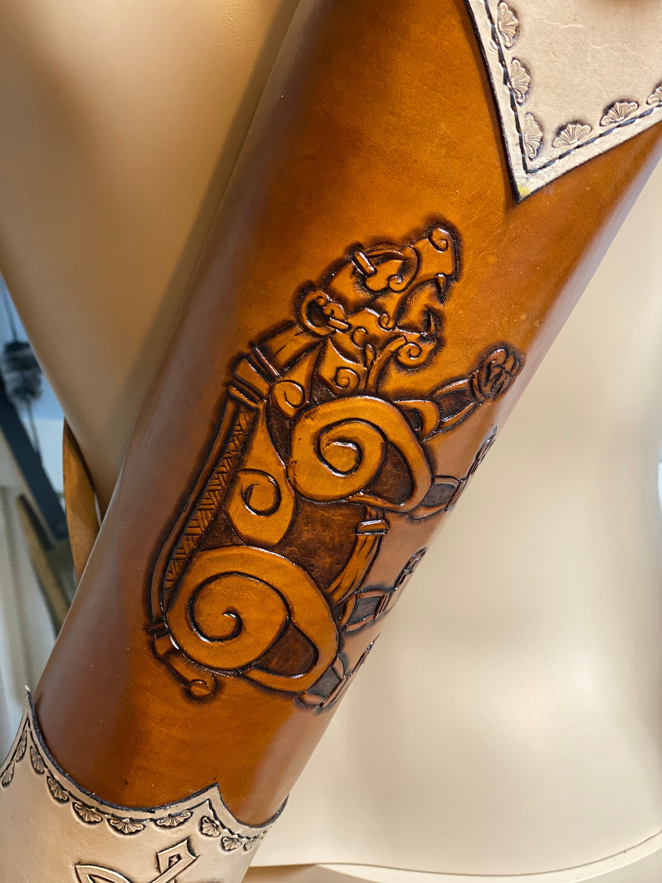 Quiver Viking Celtic Leather Archery - Etsy