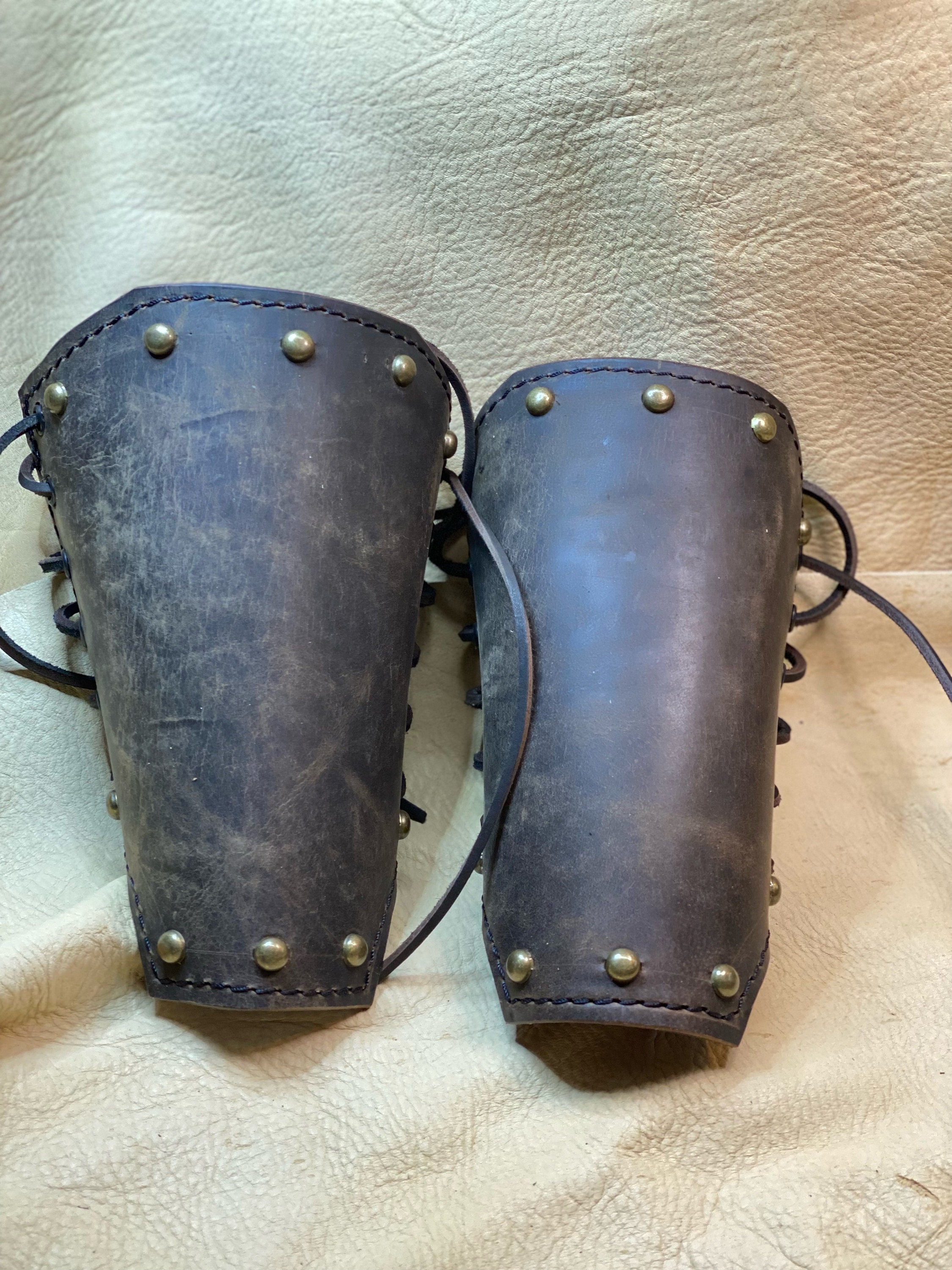 Studded Arm Gurads Bracers Viking/celtic Warrior Armor - Etsy