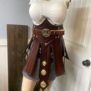 Valkyrie Warskirt Belt Leather Corset Quality Viking Renaissance LARP ...