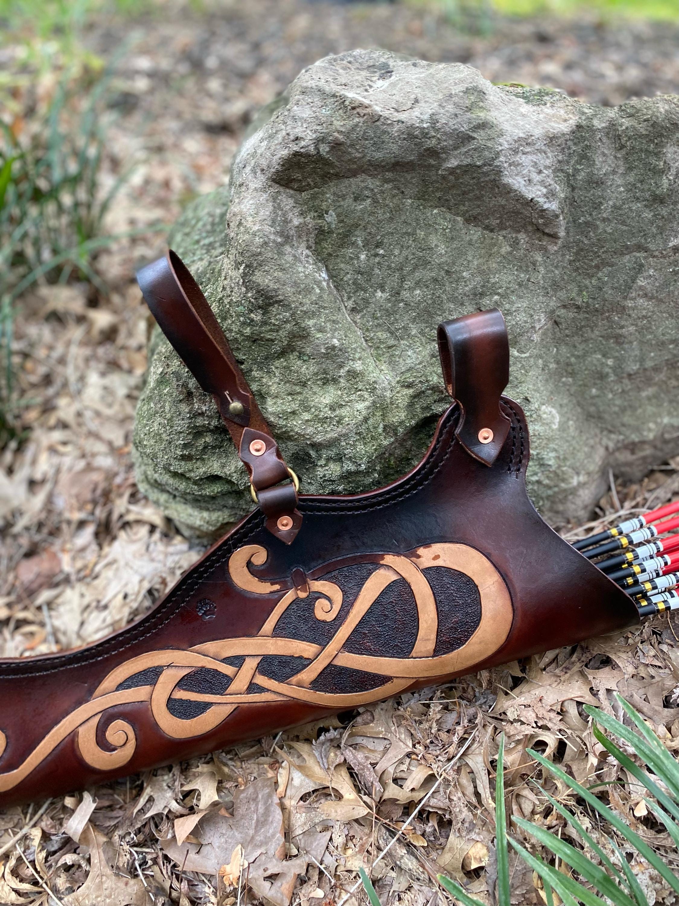 Leather Hip Quiver Viking Celtic - Etsy
