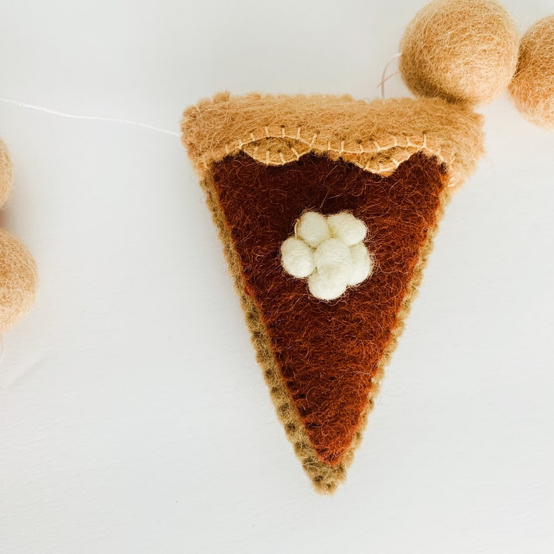 Felt Pumpkin Pie Garland Banner - Etsy