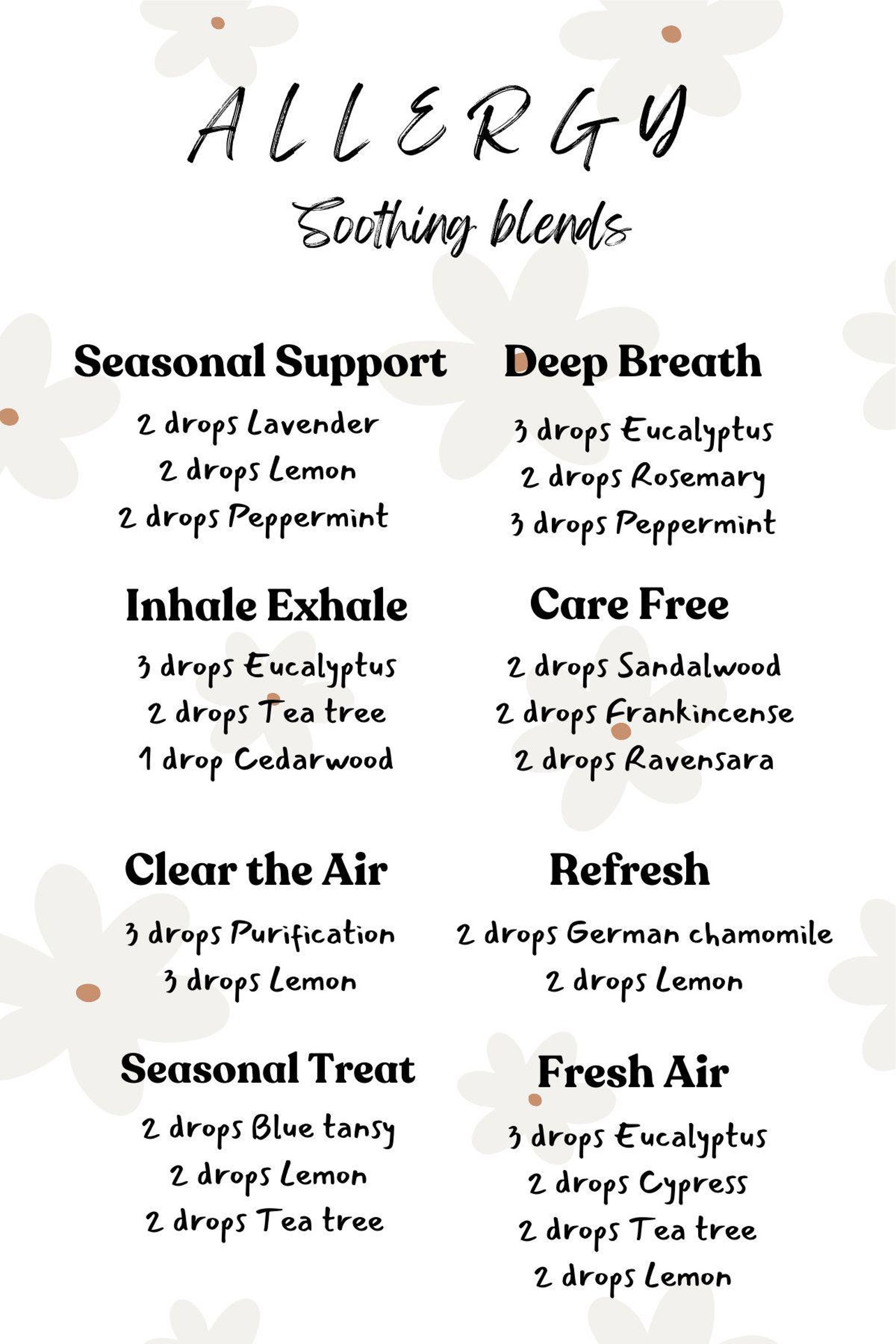 Download + Print Premium Starter Kit Diffuser Blends L Allergy Diffuser ...