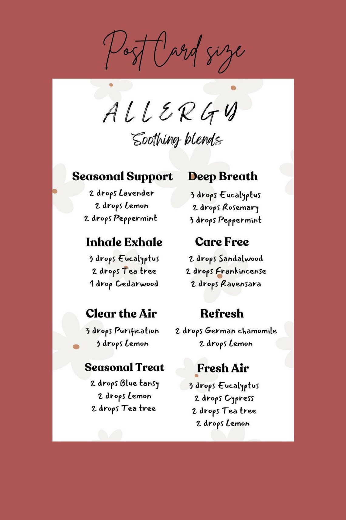 Download + Print Premium Starter Kit Diffuser Blends L Allergy Diffuser ...