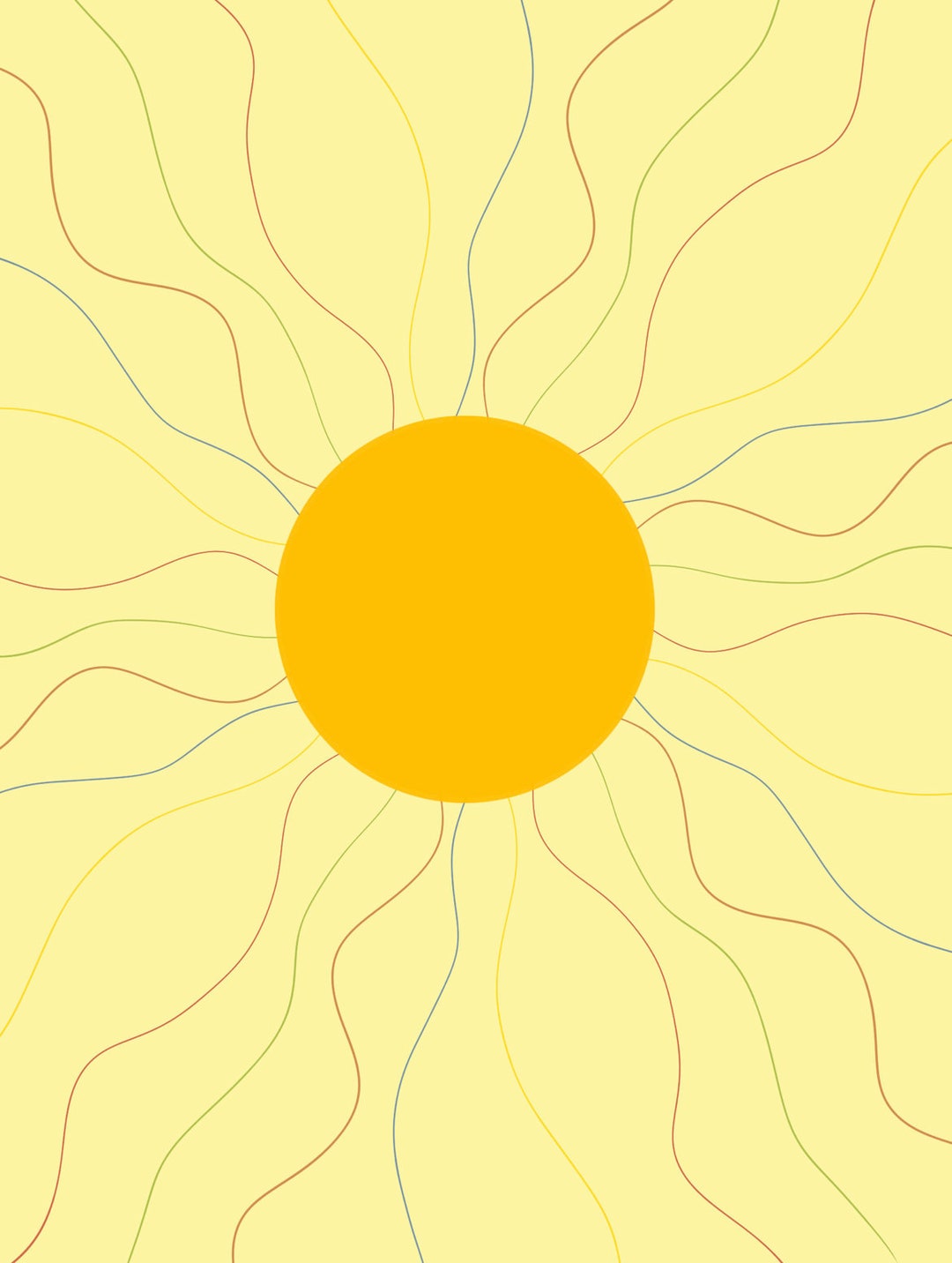 Funky Sun Wall Art - Etsy