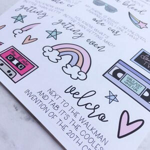 Movie Quote Stickers, Fun 80s Movie, Hearts, Rainbows, Stickers ...