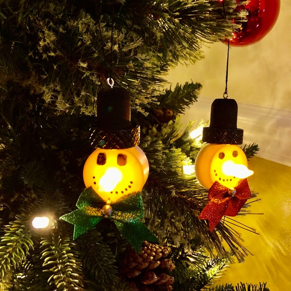 Snowman Tea Light - Etsy