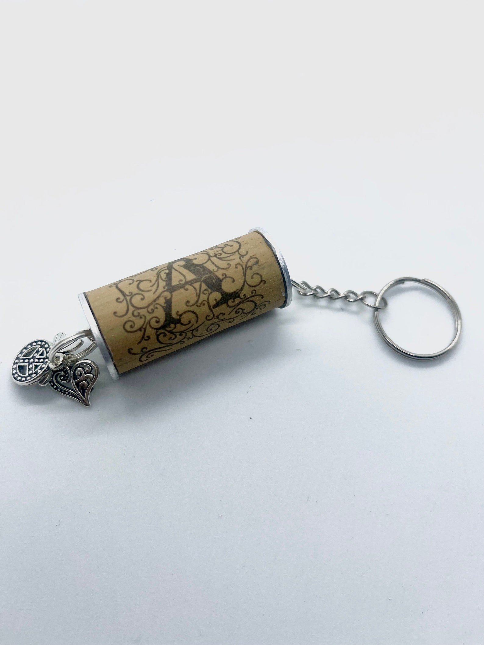 Wine Cork Key Chain Cork Keychain Recycled Wine Cork Wine Cork Wine ...