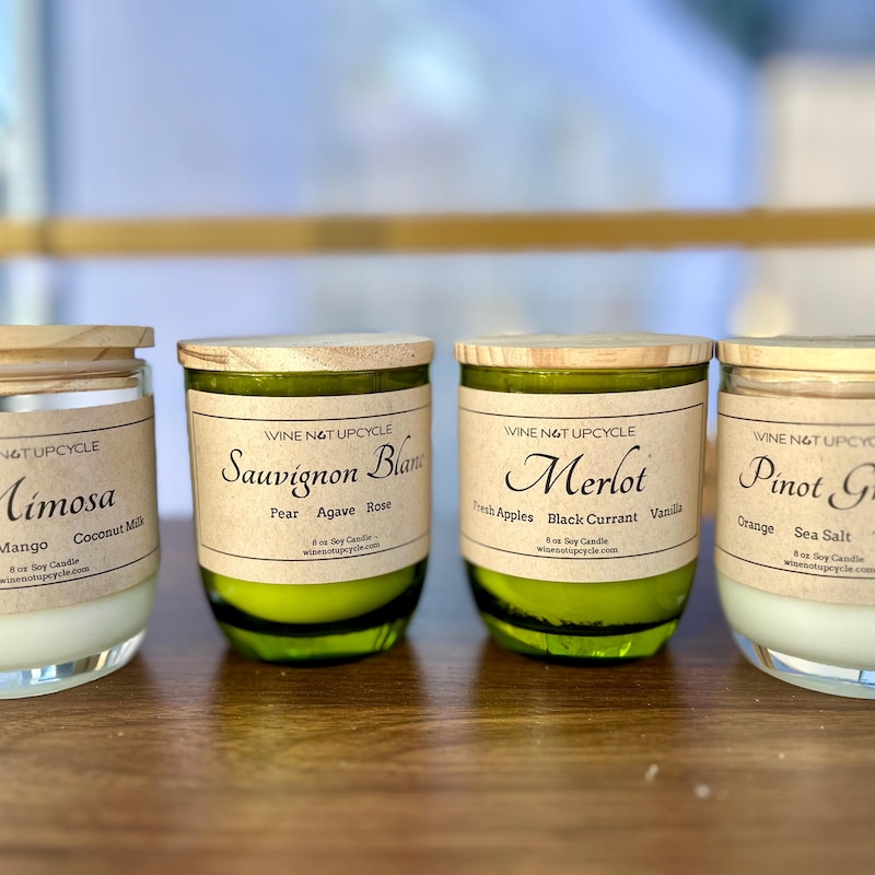 Wine Glass Jars for Candles - Etsy