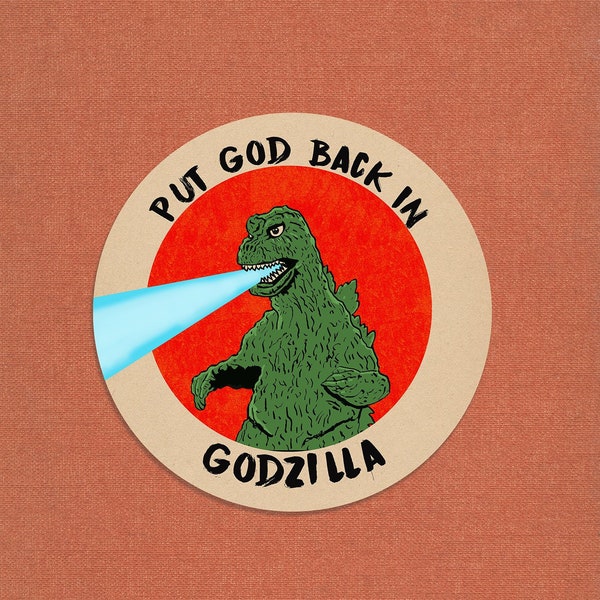 Godzilla Stickers - Etsy