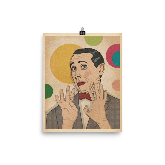 Pee Wee Herman Poster - Etsy
