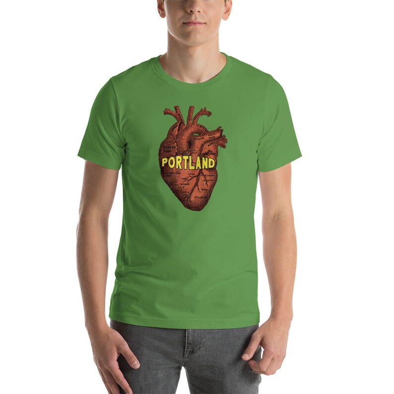 Portland Heart Short-sleeve Unisex T-shirt - Etsy