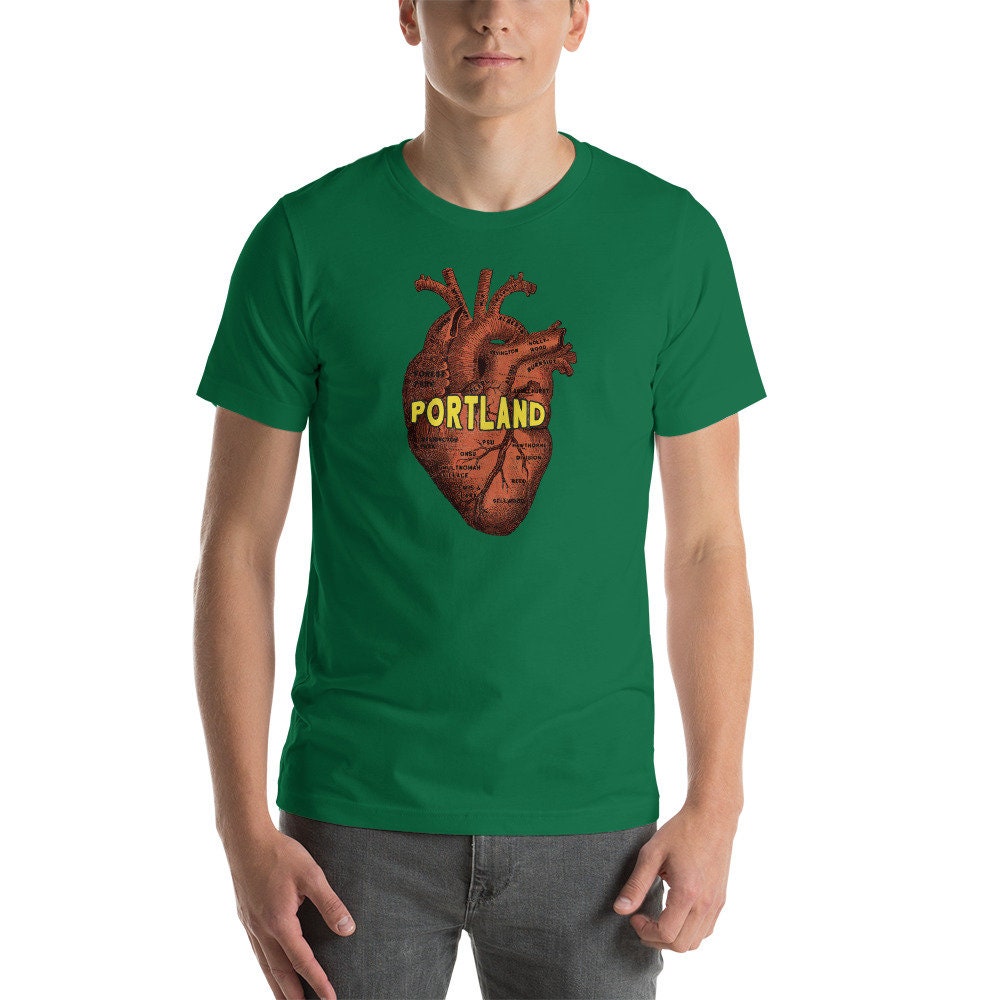Portland Heart Short-sleeve Unisex T-shirt - Etsy