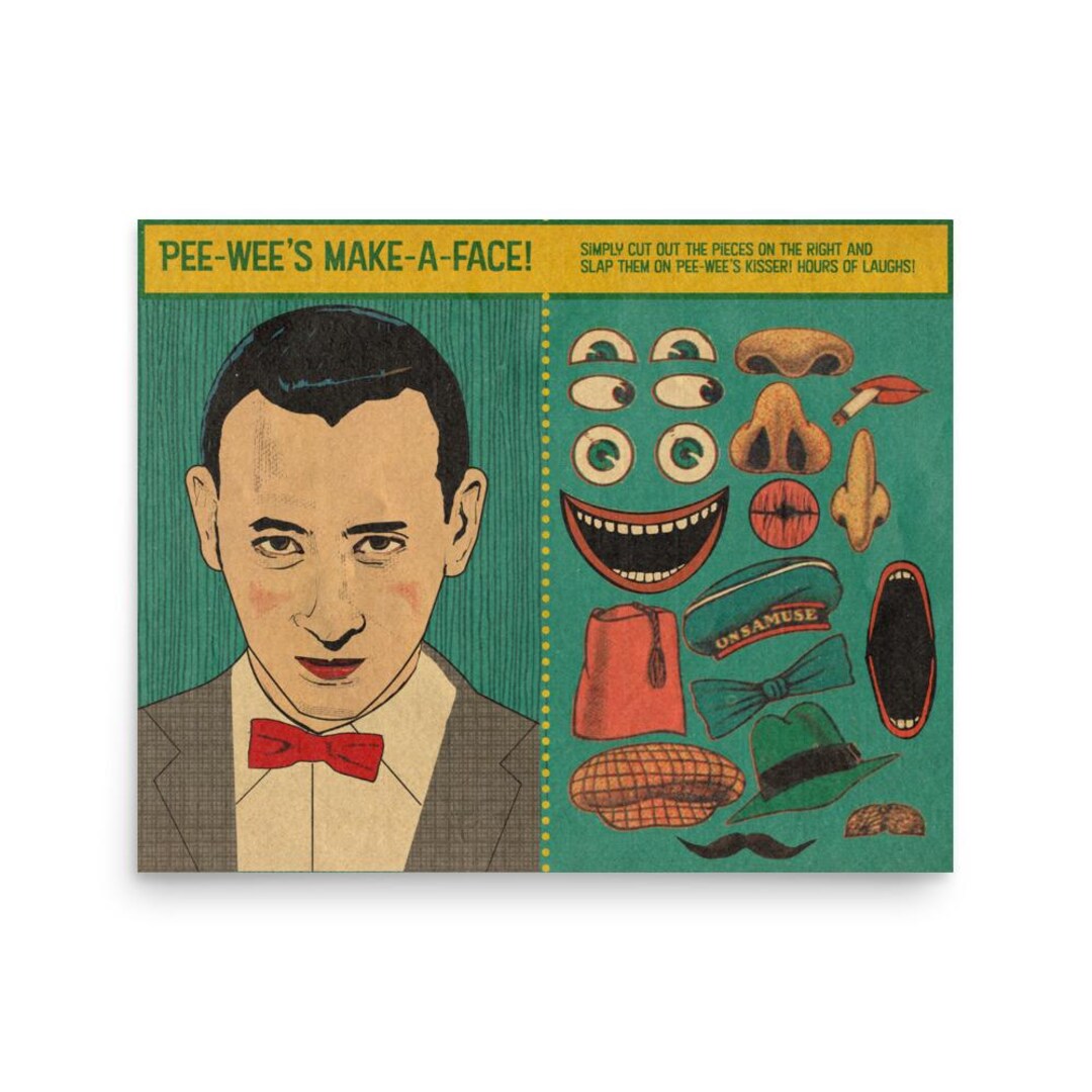 Make-a-face Print - Etsy