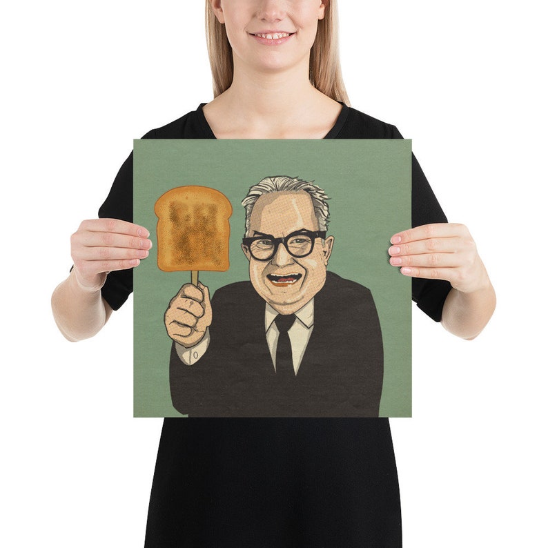 Larry Bud Melman Toast on a Stick Poster | Etsy