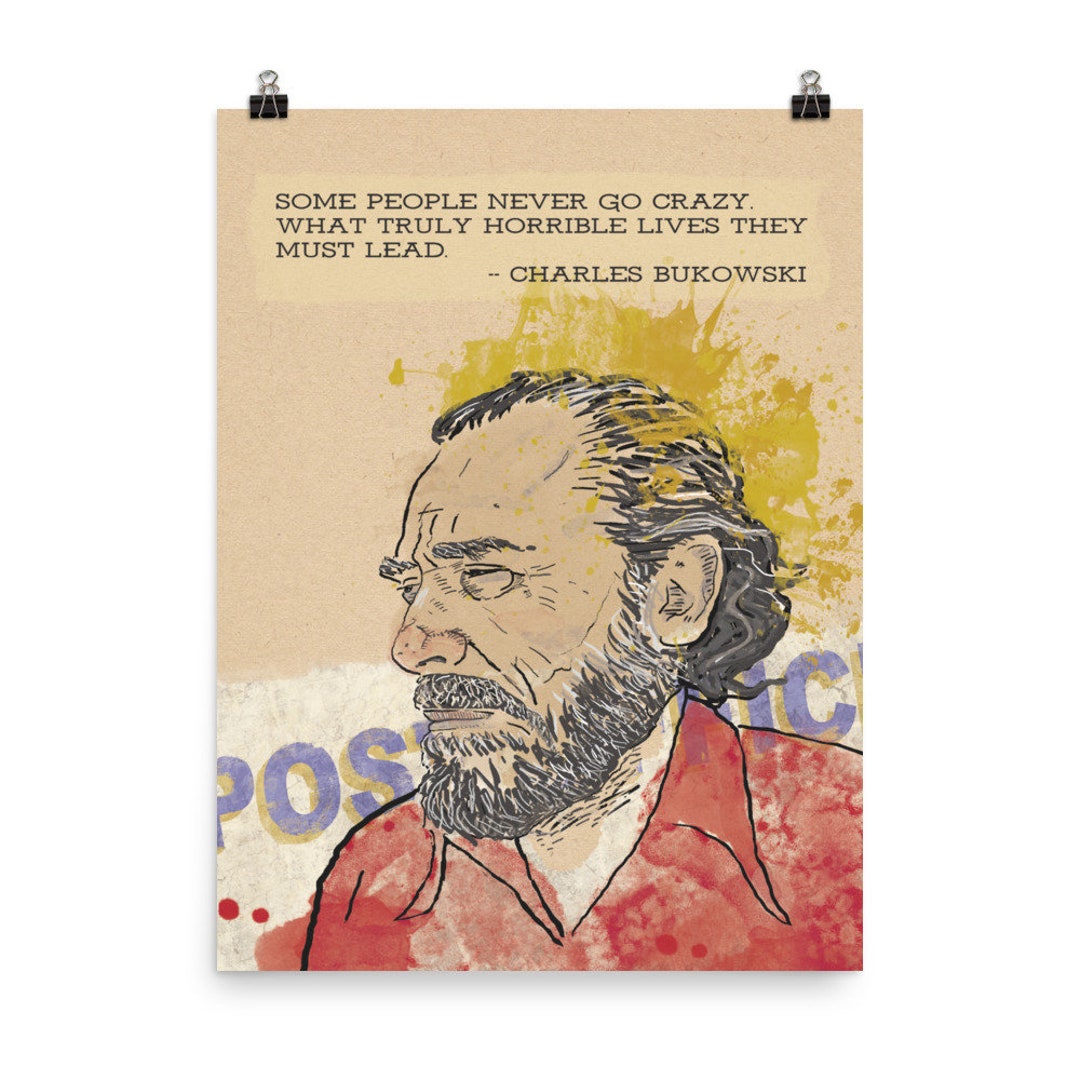 Charles Bukowski Poster - Etsy