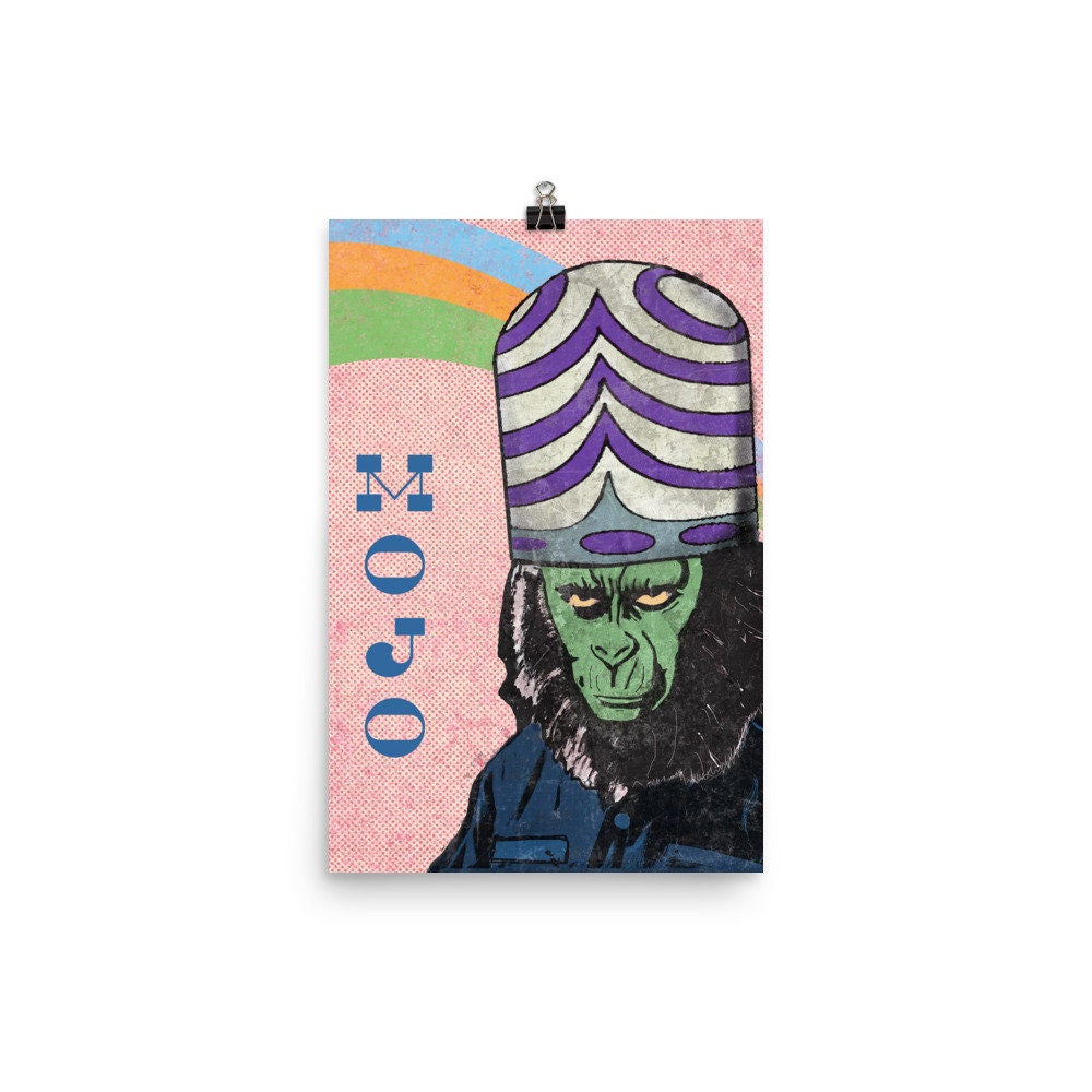 Mojo Jojo Powerpuff Girls Poster - Etsy