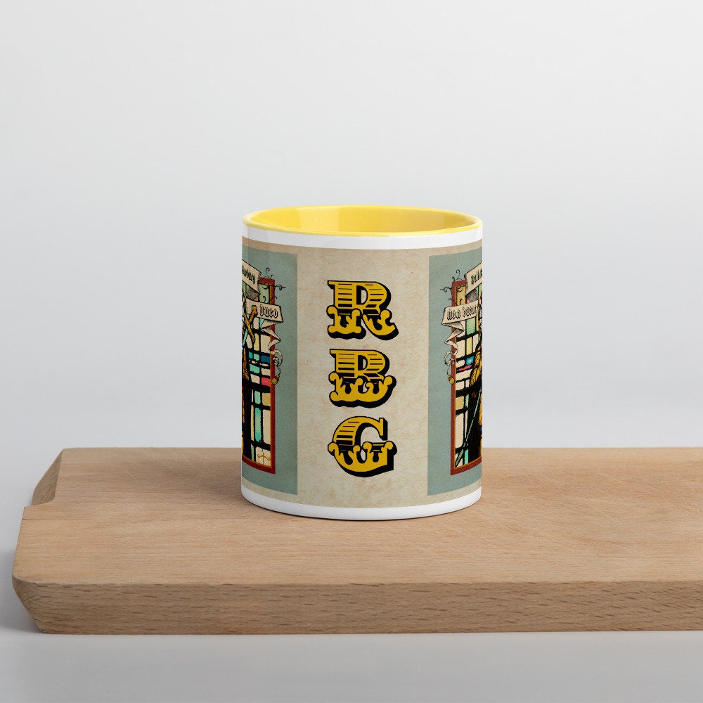 RBG Ruth Bader Ginsburg Mug With Color Inside | Etsy