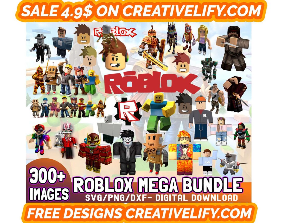 300 SVG PNG Images Roblox Mega Bundle Roblox Svg Bundle - Etsy
