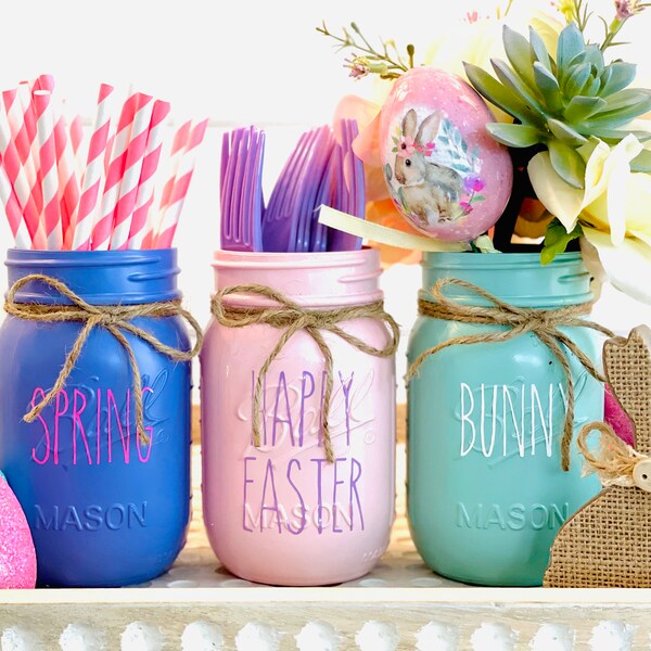 Easter Mason Jars - Etsy