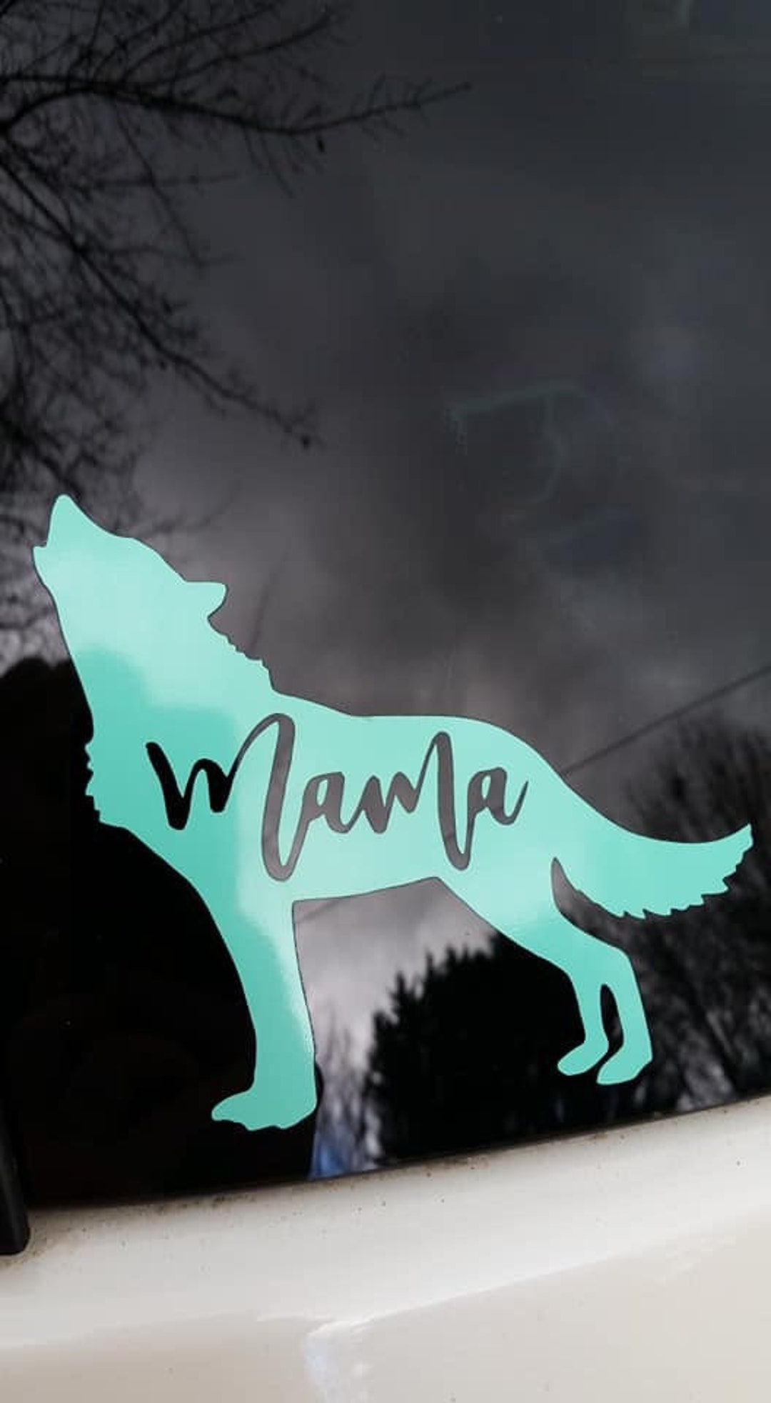 Mama Wolf Decal Customizable - Etsy
