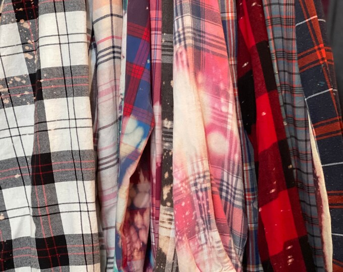 Bleached Flannels - Etsy