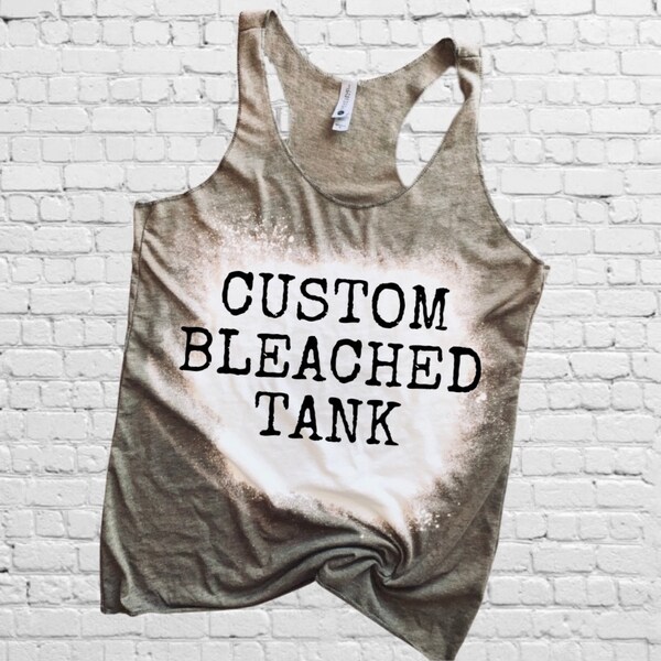 Bleached Tank Top - Etsy