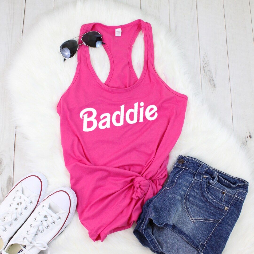 Baddie, Next Level, Fitted, Racerback, Customizable, Summer, Booze ...