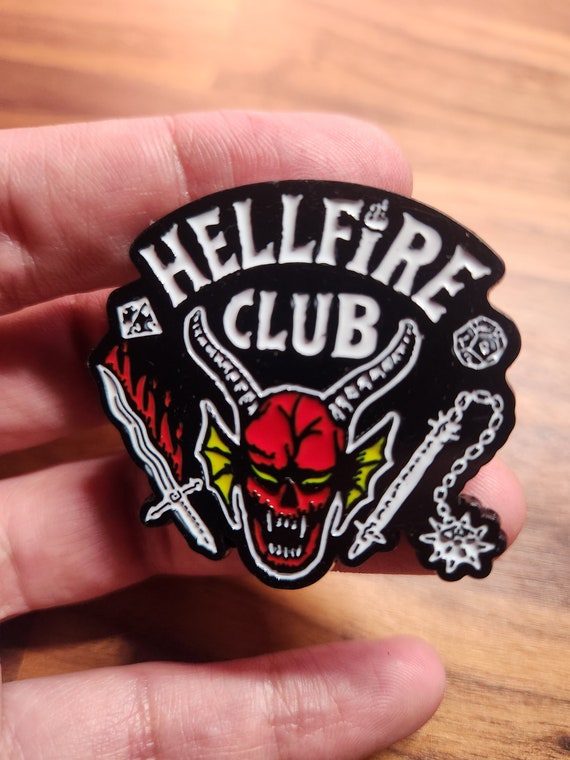 Hell Club Pin Enamel Badge | Eddie Munson Pin - Dunge… - Gem